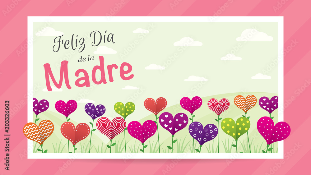 Feliz Dia de la Madre - Happy Mother's Day in Spanish language ...