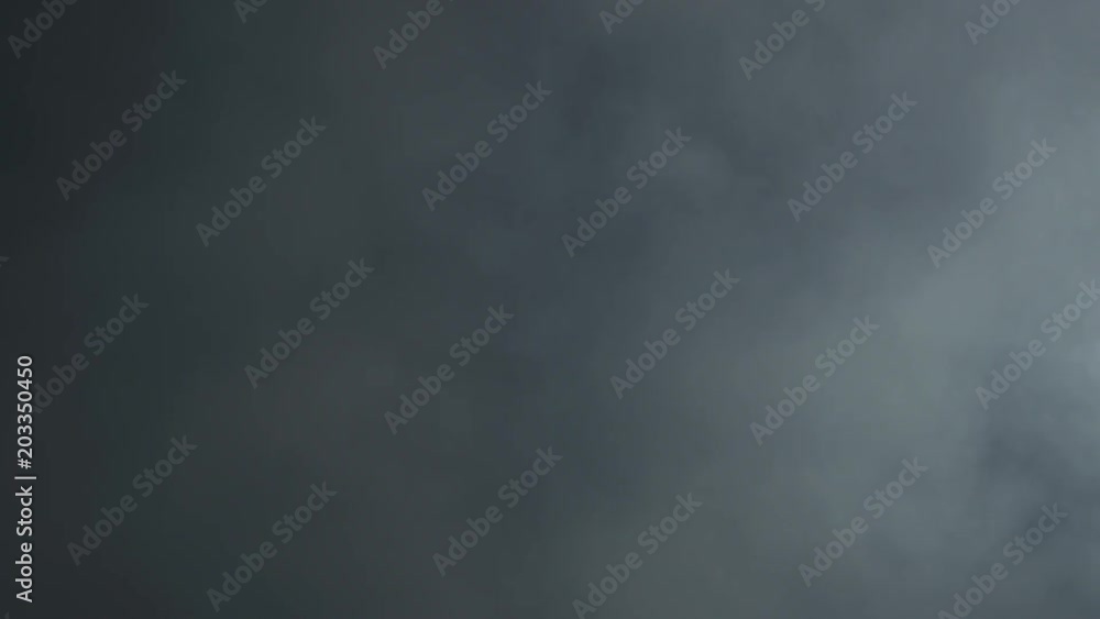 Realistic Smoke / Fog / Gas Moving Fast, Ascends, Filling Black ...