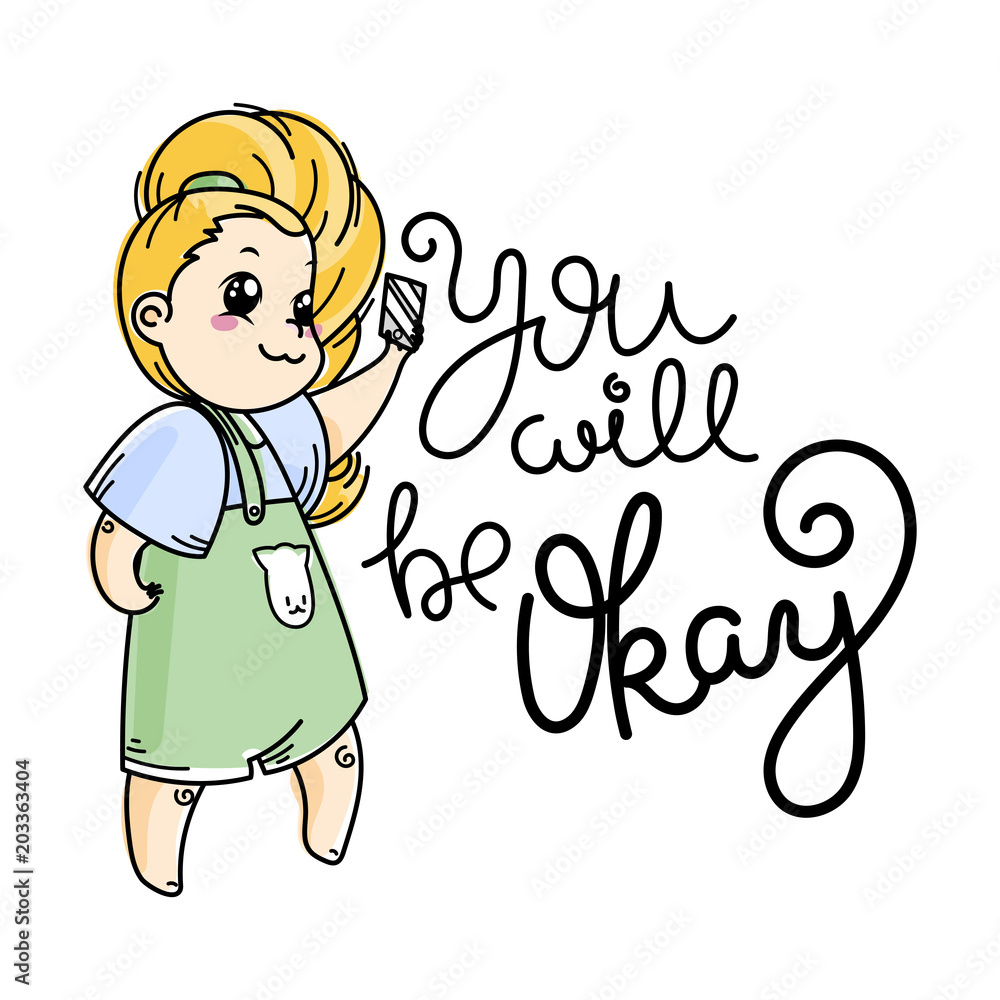 Cute cartoon kids. Vector and illustration. Stock Vector | Adobe Stock