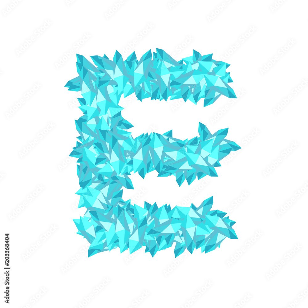 Letter E Designs Blue