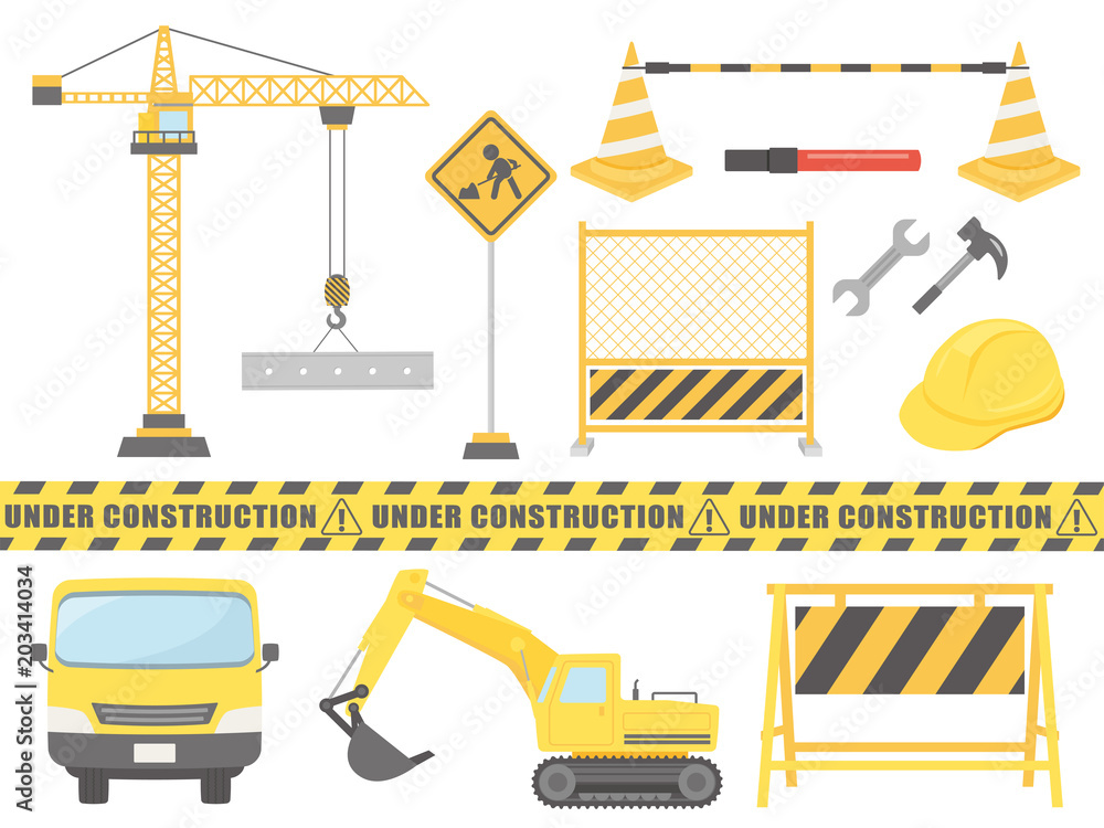 工事のイラスト素材セット Stock Vector | Adobe Stock