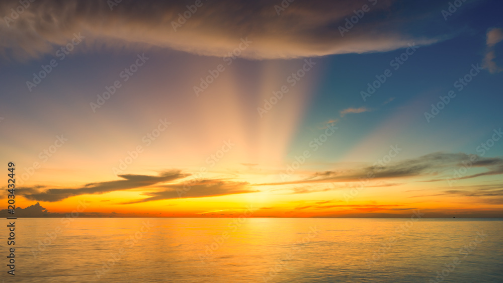 Ocean Horizon Sunset