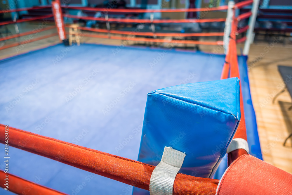 boxing ring arena in gym before action Stock Photo | Adobe Stock