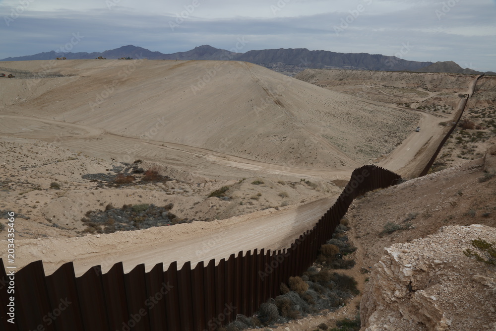 Frontera Mexico, Estados Unidos muro que divide ciudad Juárez Chih, El ...