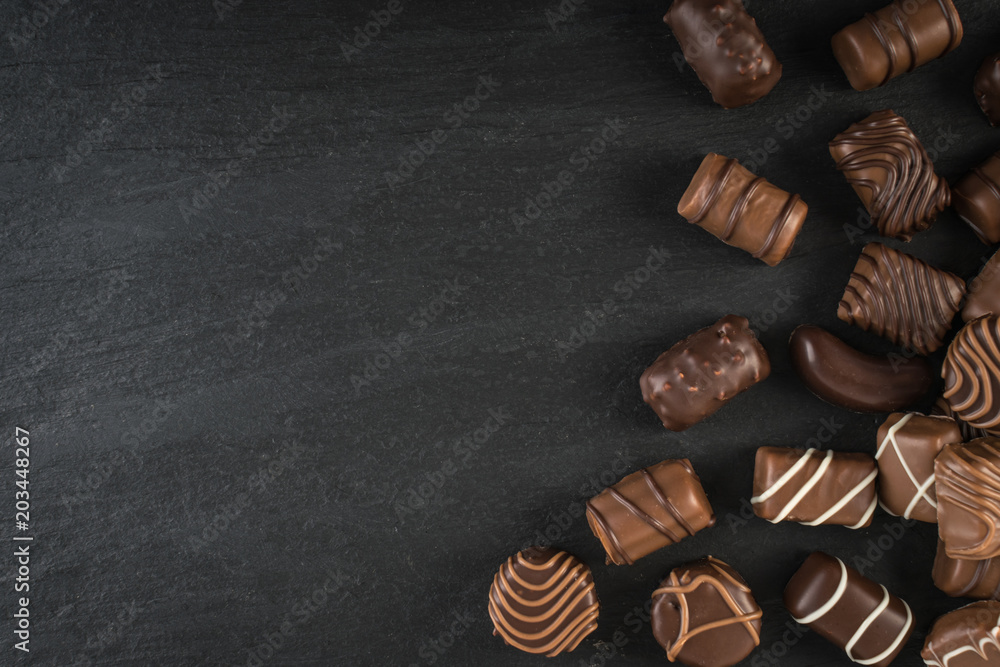 Chocolate Sweets Background Stock Photo | Adobe Stock