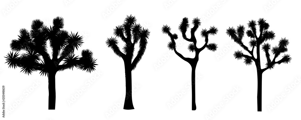 Joshua tree vector collection Stock Vector | Adobe Stock