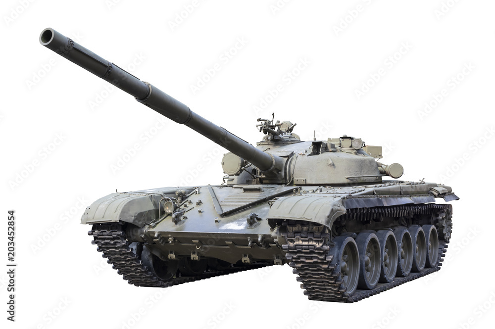Russian tank t-72 isolated on white background Stock Photo | Adobe Stock