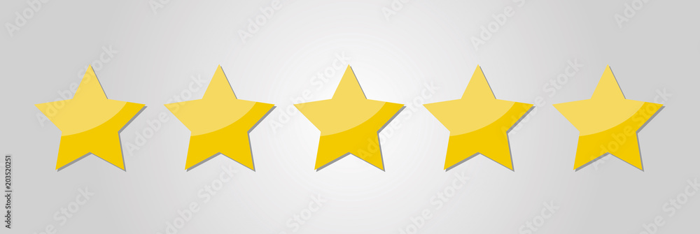 Onlineshop 5 Sterne Bewertung Stock-Vektorgrafik | Adobe Stock