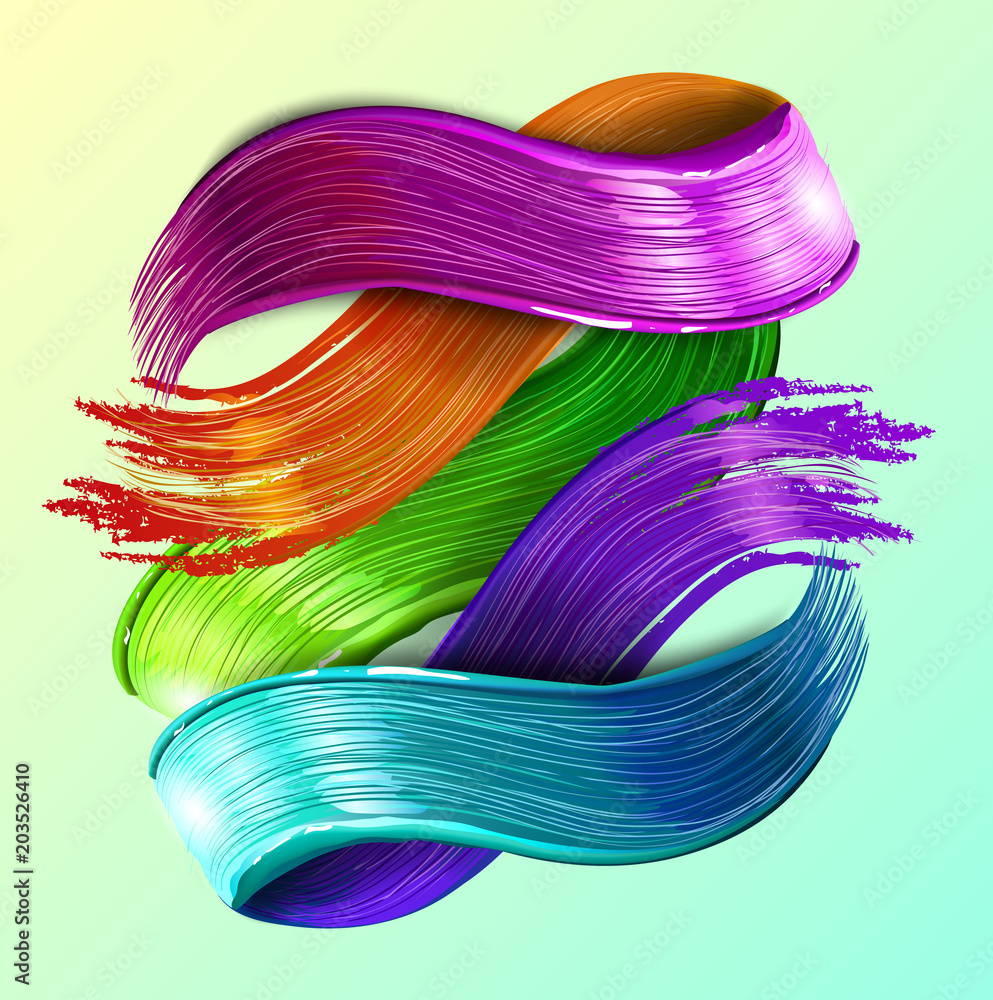 Abstract Toothbrush Vector