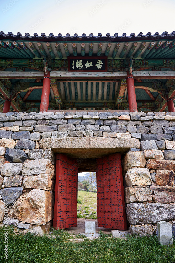 Anheungseong Fortress in Taean-gun, South Korea. was built in 1655 ...