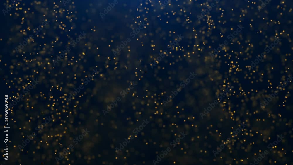 Gold Particles. Natural Floating Organic Particles On beatiful ...