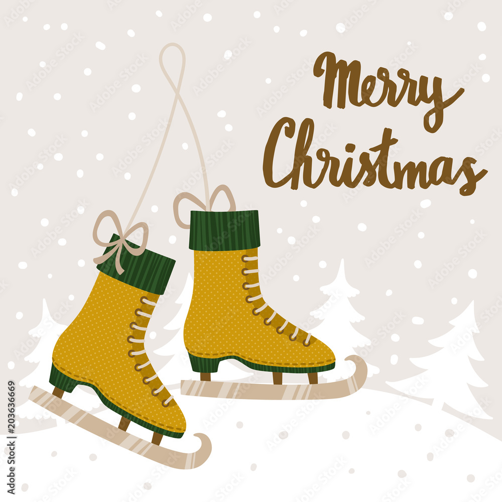 Winter Ice Skating Scenes