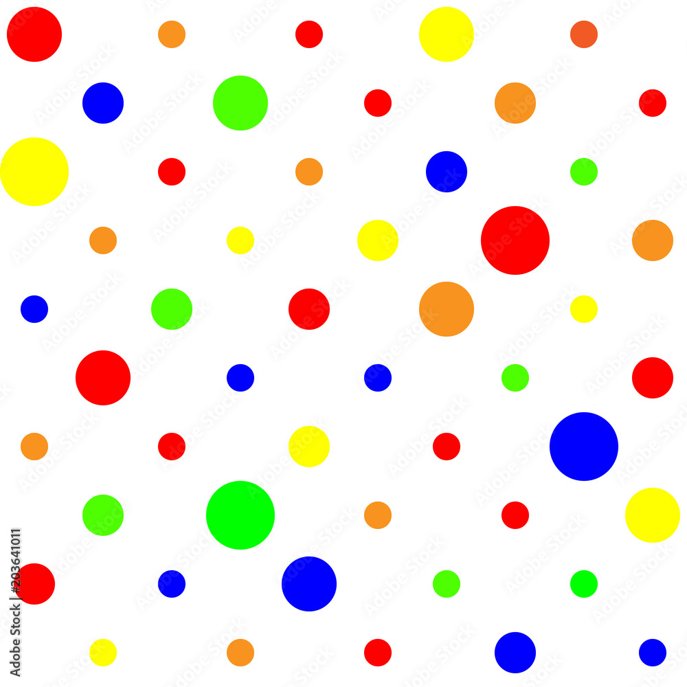 Multi colored dot pattern background seamless tile Stock Vector | Adobe ...