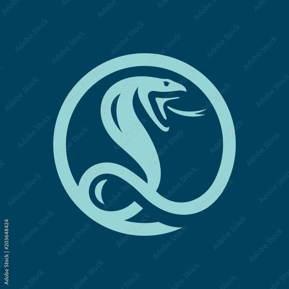 Snake. Sign of the letter L. Stock Vector | Adobe Stock