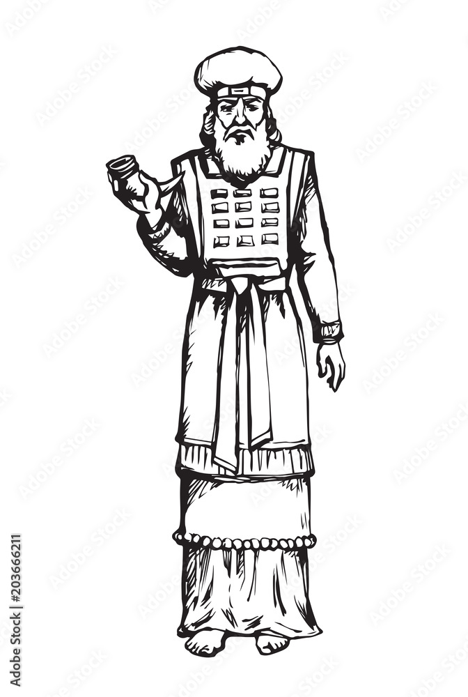 High Priest. Vector drawing Stock Vector | Adobe Stock