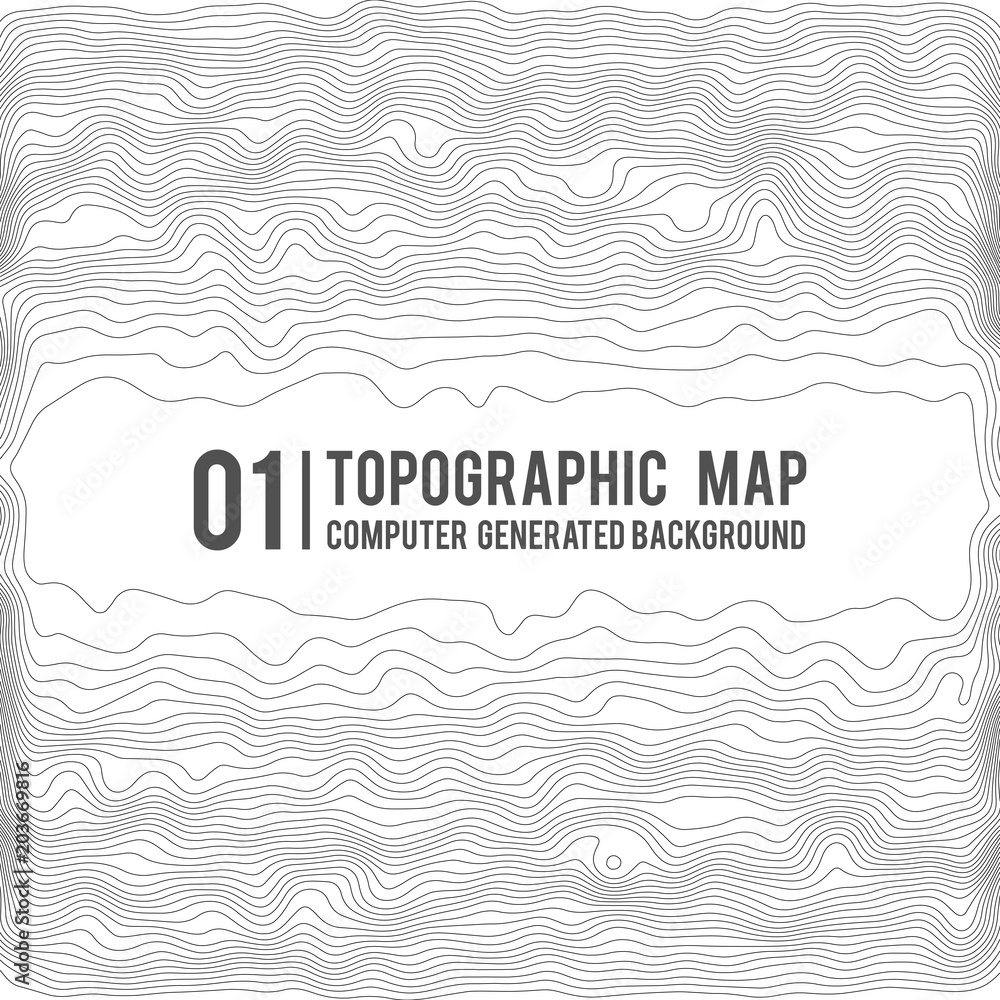 Topographic map contour background. Topo map with elevation. Contour ...