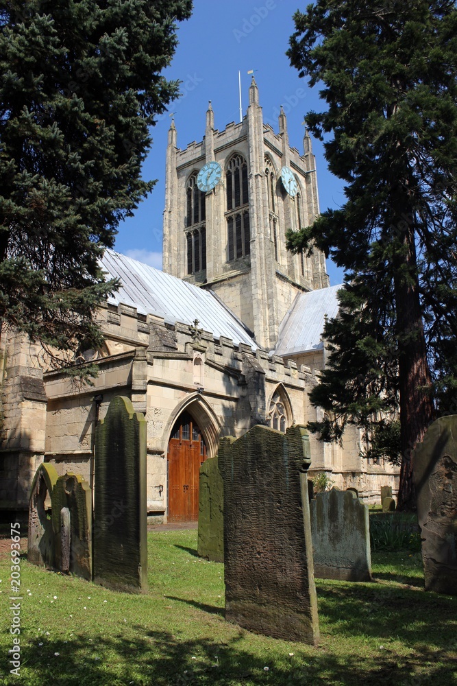 St Mary The Virgin Church, Cottingham, East Riding of Yorkshire. Stock ...