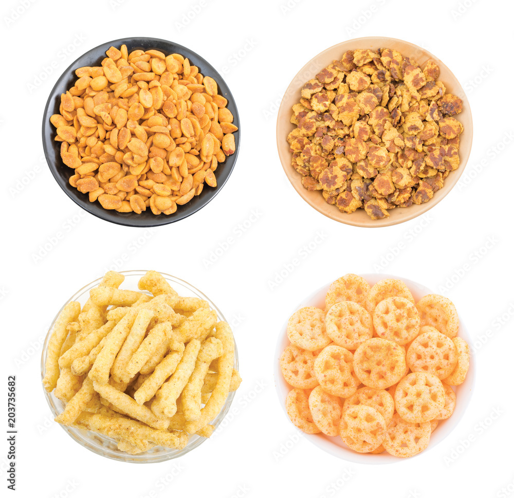 Indian Snack Food Collection Masala Peanuts, Chana Jor Garam, Crunchy ...