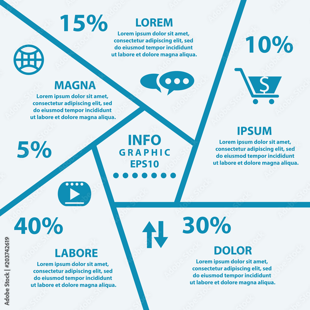 Infographic chart, diagram, business infographic Stock Vector | Adobe Stock