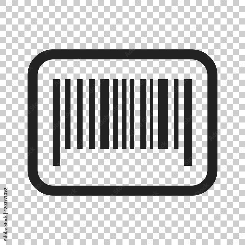 Barcode product distribution icon. Vector illustration on isolated ...
