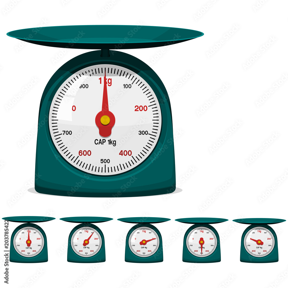 Isolated Weight scale on transparent background. Stock Vector | Adobe Stock