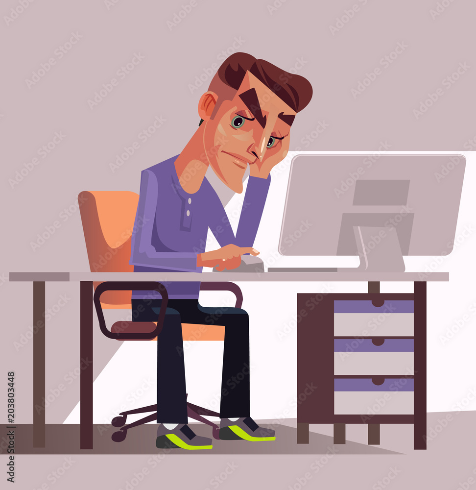 Unhappy Workers Cartoon