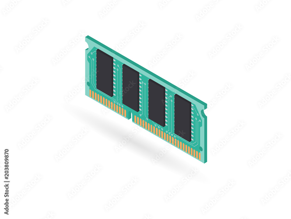 Random access memory Stock Vector | Adobe Stock