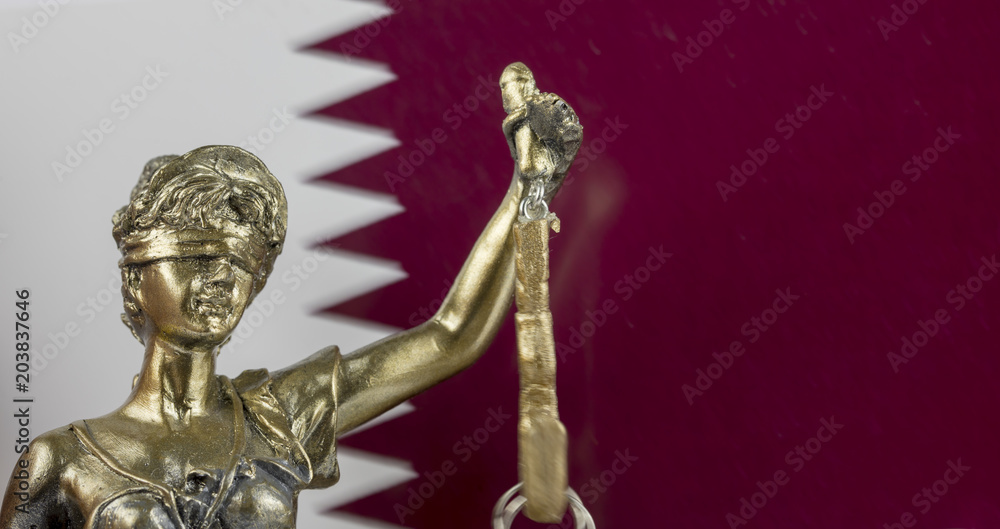 Human Rights Act and Justice Concept , Qatar Flag Stock Photo | Adobe Stock