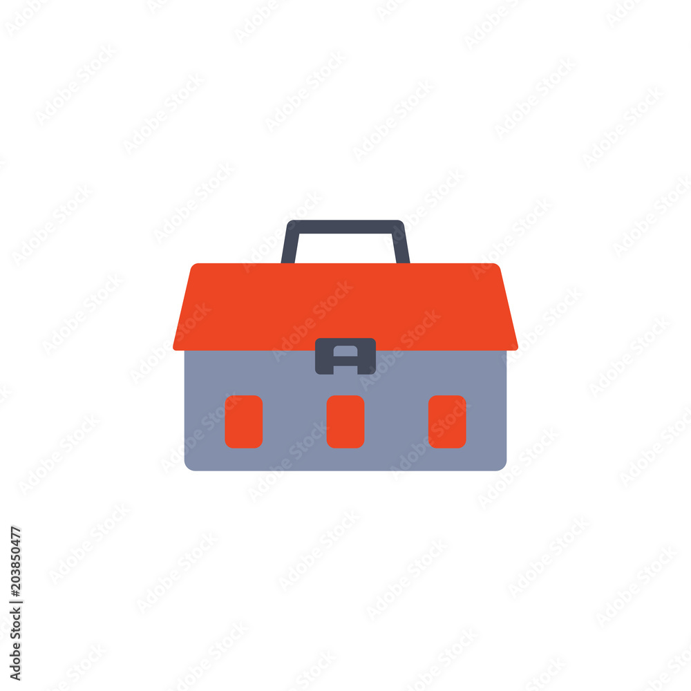 colored tool bag illustration. Element of construction tools for mobile ...