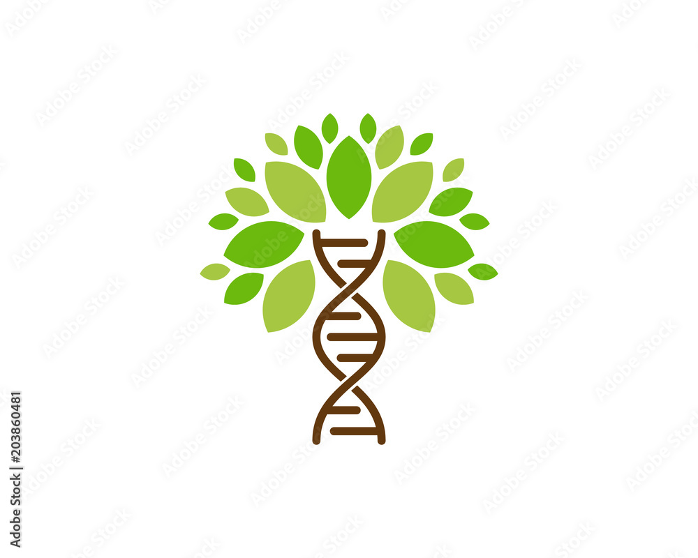 Tree Dna Icon Logo Design Element Stock Vector | Adobe Stock