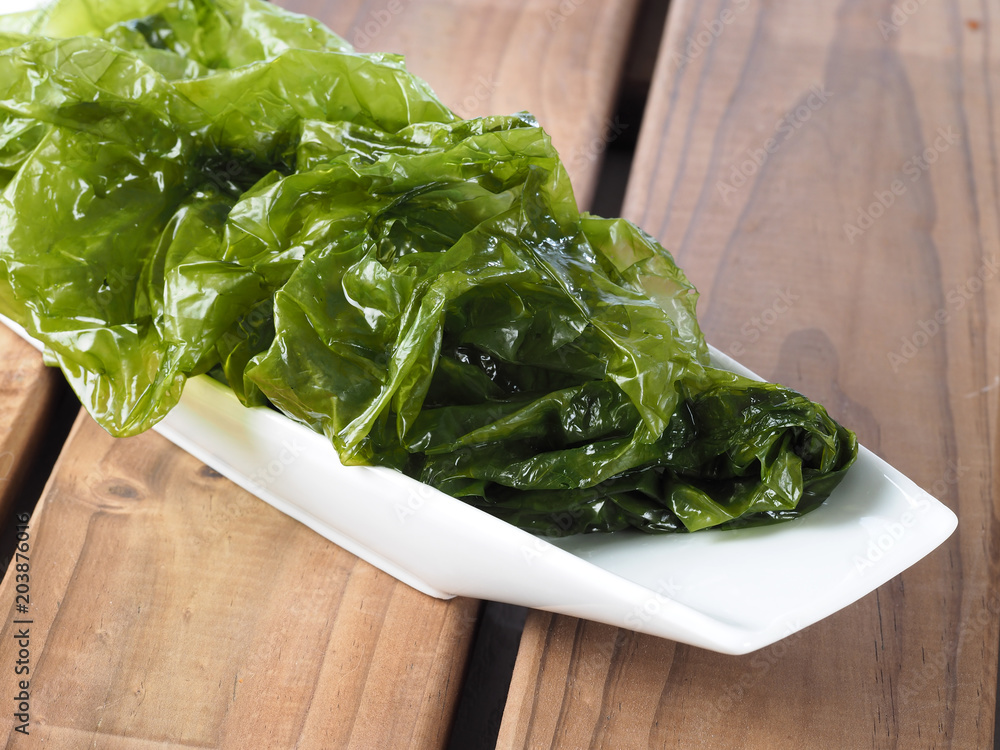 Sea lettuce – Lechuga de Mar Edible green algae in the family Ulvacceae ...