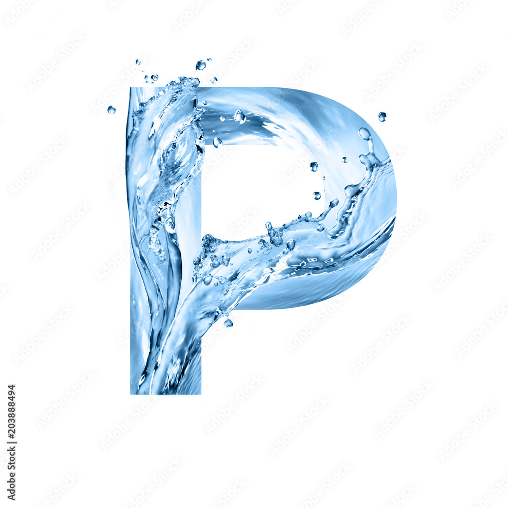 P Letter In Water