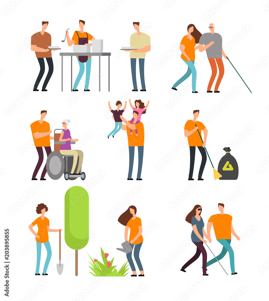 Volunteer Cartoon