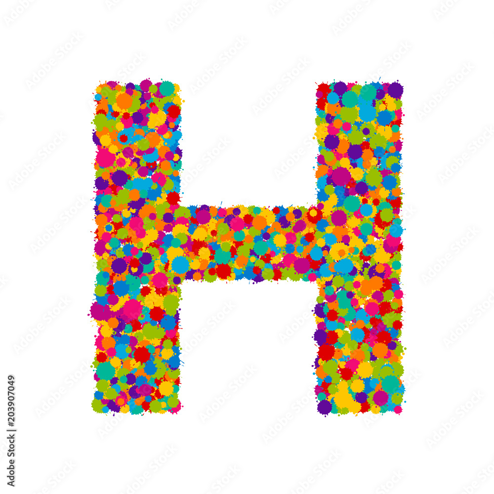 Colorful Letter H