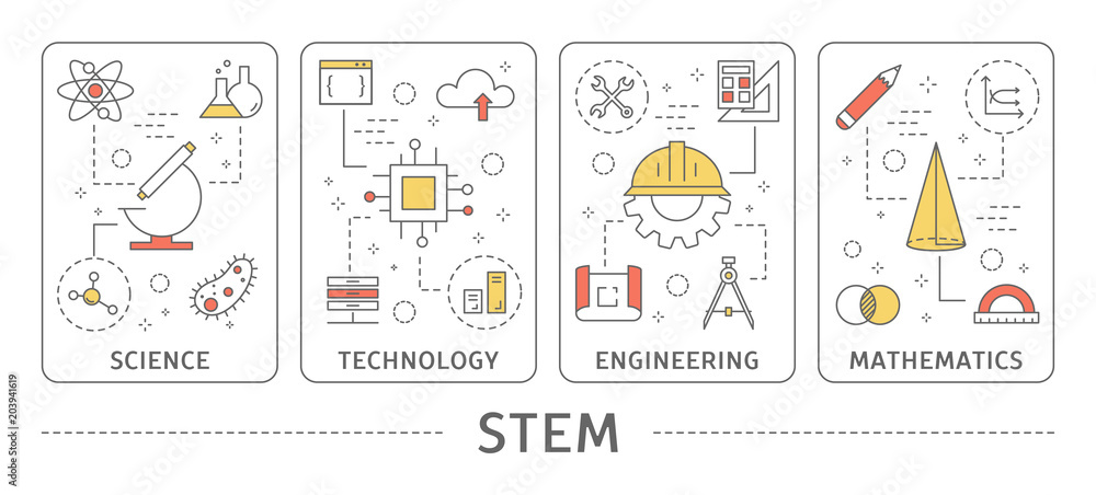 STEM concept illustration. 素材庫向量圖 | Adobe Stock