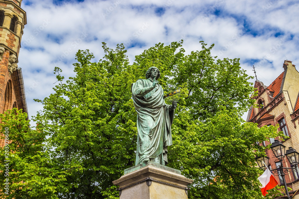Nicolaus Copernicus statue in Torun, Poland. Stock Photo | Adobe Stock