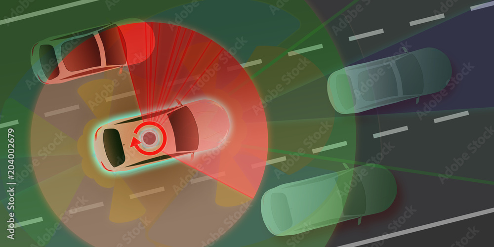adi66 AutonomousDrivingIllustration - laser scanner - light detection ...