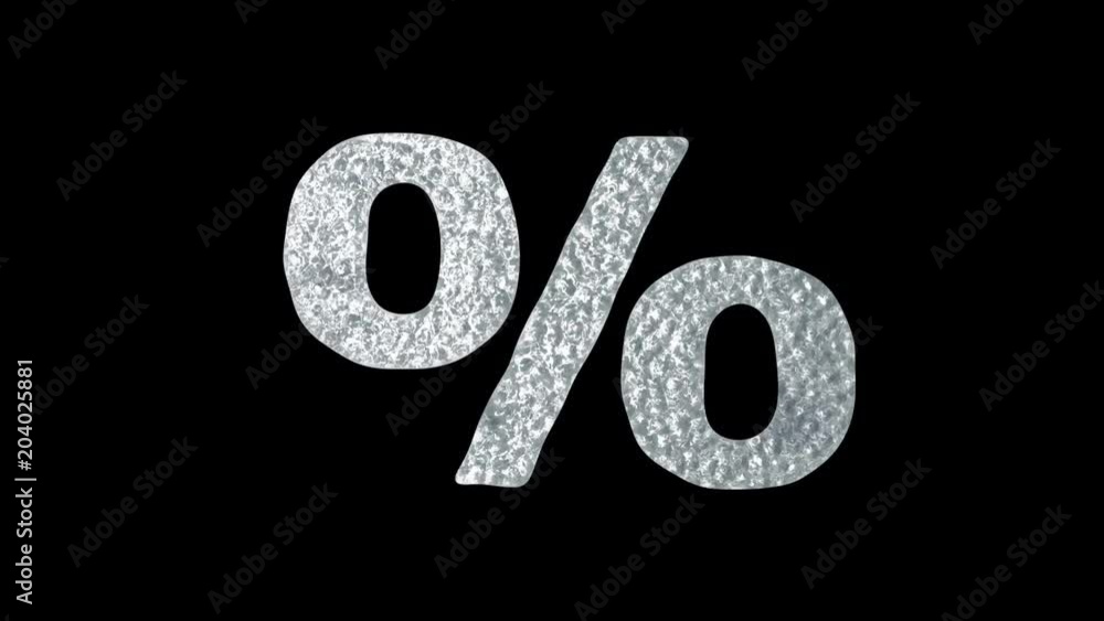 Percent Mark - Animated Ice Water Alphabet Signs Concept 素材庫影片 | Adobe ...