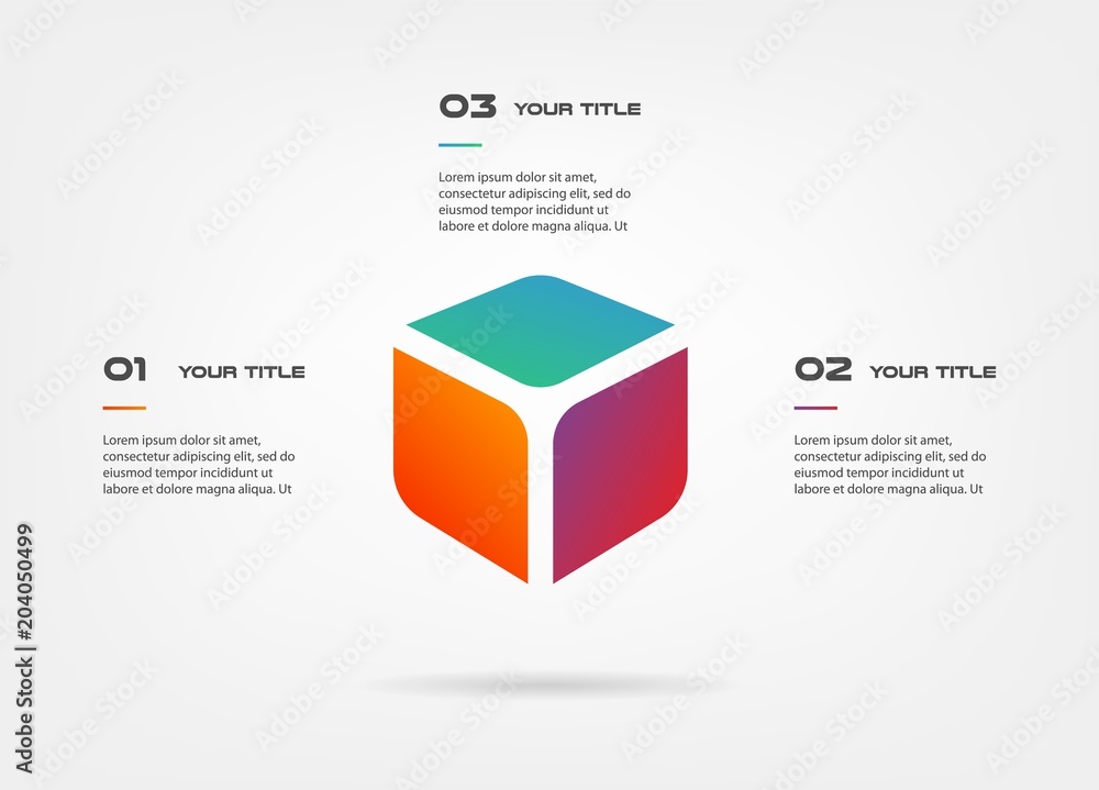 3d blocks infographics step by step. Element of chart, graph, diagram ...