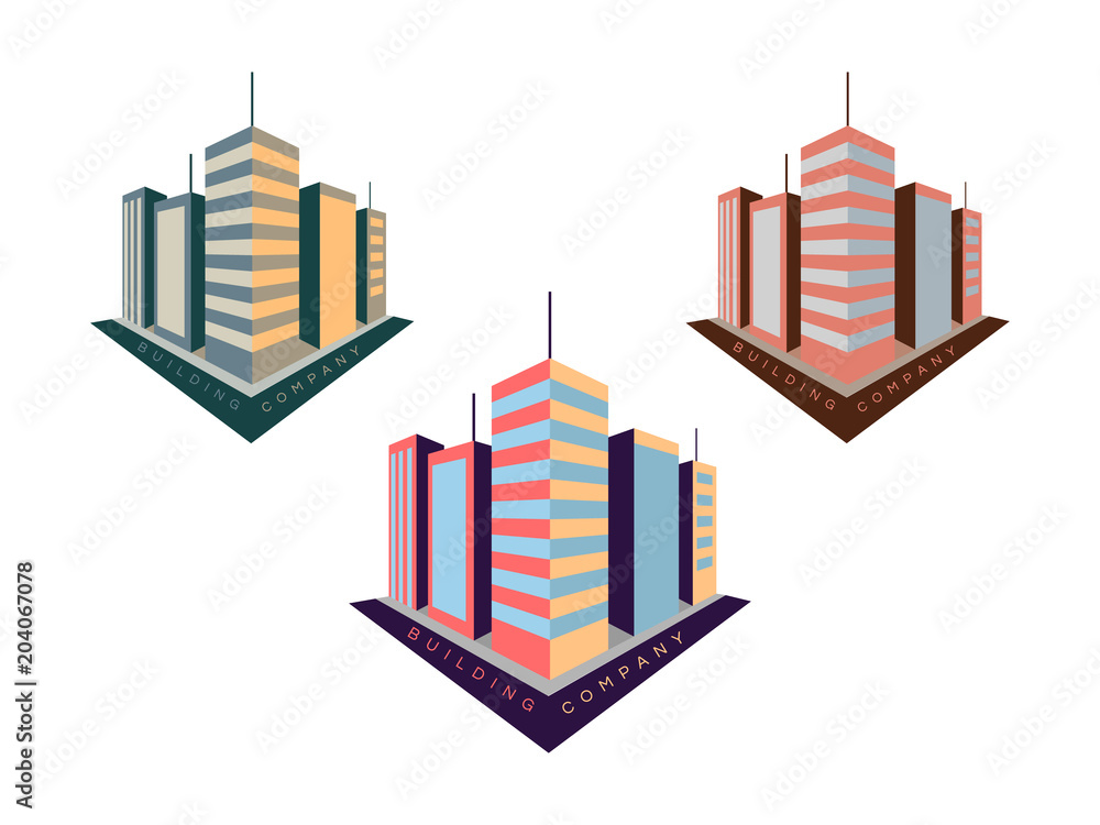 vector logo for the construction company. with text 'building company ...