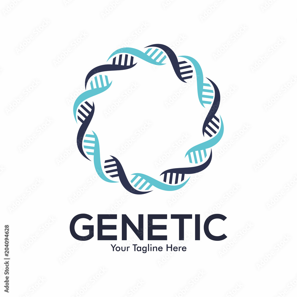 DNA Logo Vector Element Symbol Stock Vector | Adobe Stock