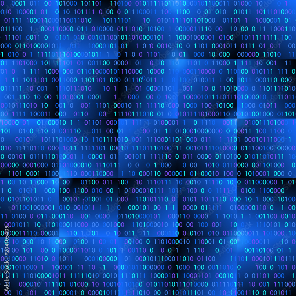 Vector Illustration. Background with digital elements. System ...