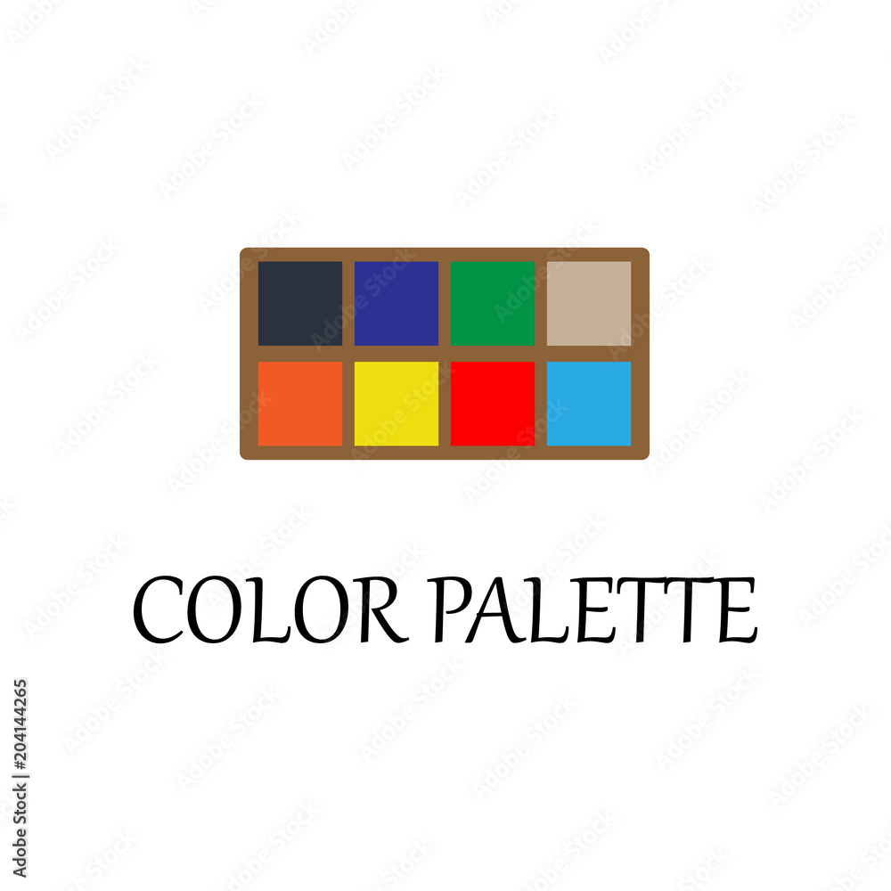 colored color palette icon. Element of web icon for mobile concept and ...