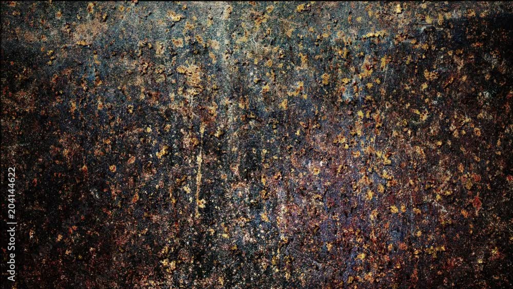 rust metal background, 4k timelapse computer generated grunge animation ...