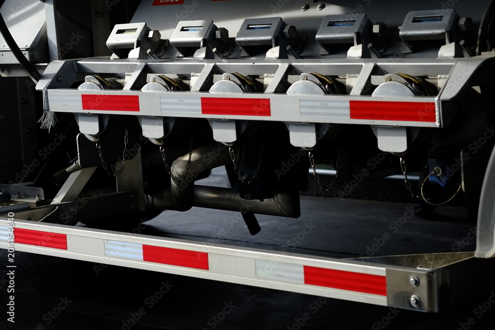 Pipes for oil in and out of the vehicle used for transportation of oil ...