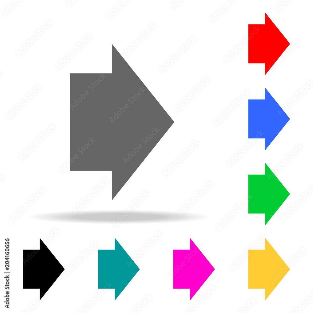 wide arrow icons. Elements of human web colored icons. Premium quality ...