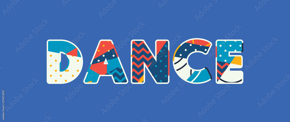 Dance Concept Word Art Illustration Stock Vector | Adobe Stock