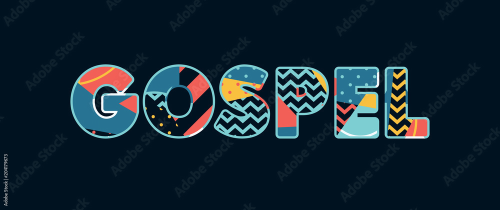 Gospel Concept Word Art Illustration Stock Vector | Adobe Stock