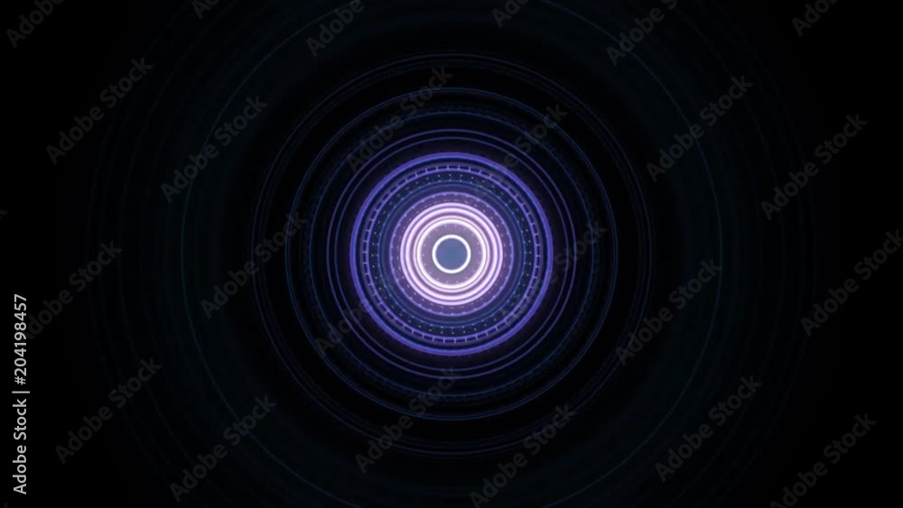 Video Stock Fractal structure of concentric circles in target. They ...