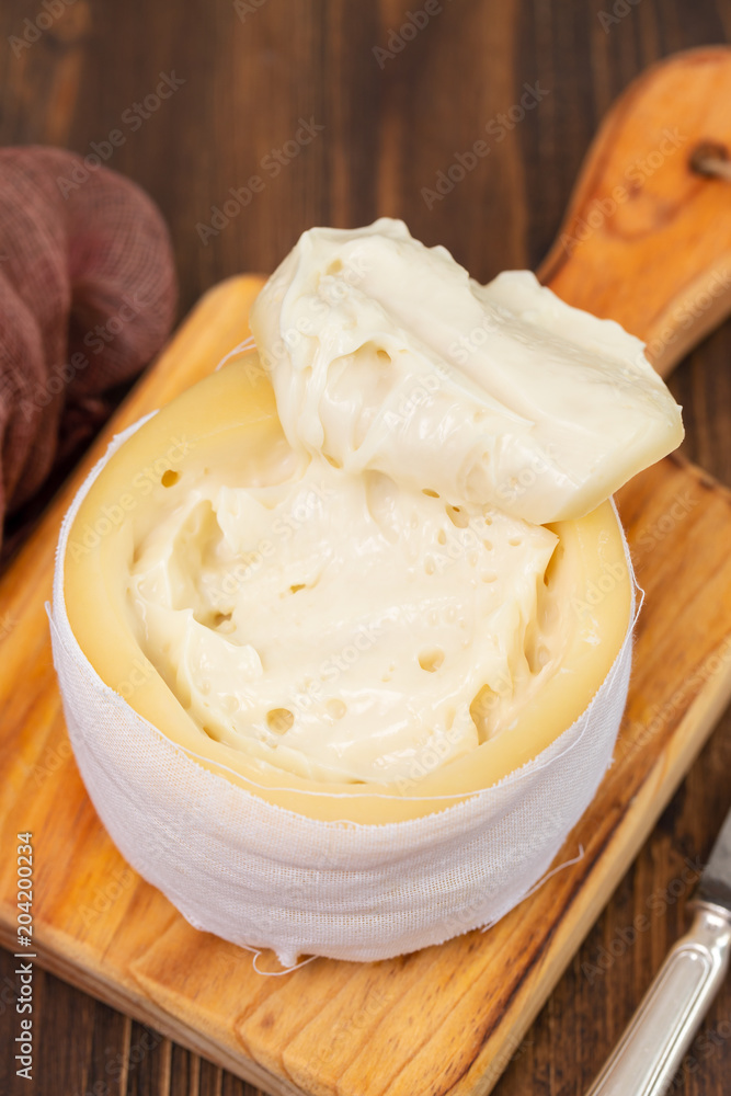 typical portuguese cheese of serra da estrela Stock Photo | Adobe Stock